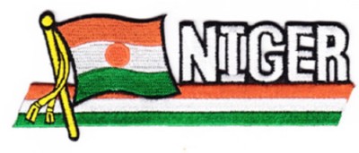 NIGER FLAG EMBROIDERED CUT OUT PATCH 1.5 x 4.5" - NEW - FREE SHIPPING | eBay