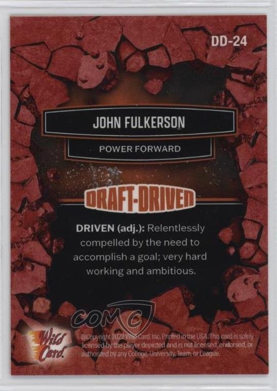 2021-22 Wild Card Alumination Draft-Driven Red Chase - Orange /99 John ...
