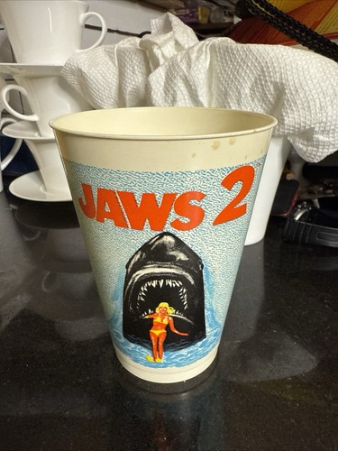 Rare 1978 JAWS 2 Movie Promo Plastic Cup Universal City Studios | eBay