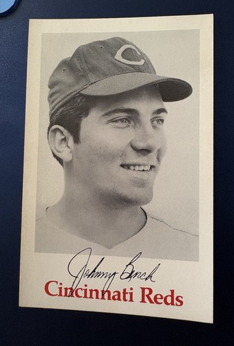 1960’s Johnny Bench Cincinnati Reds Team Issued Postcard | eBay