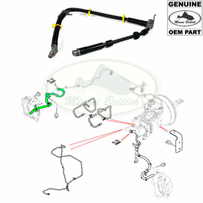 LAND ROVER FRONT BRAKE FLEXIBLE HOSE RH RIGHT LR3 LR4 LR058048 OEM | eBay