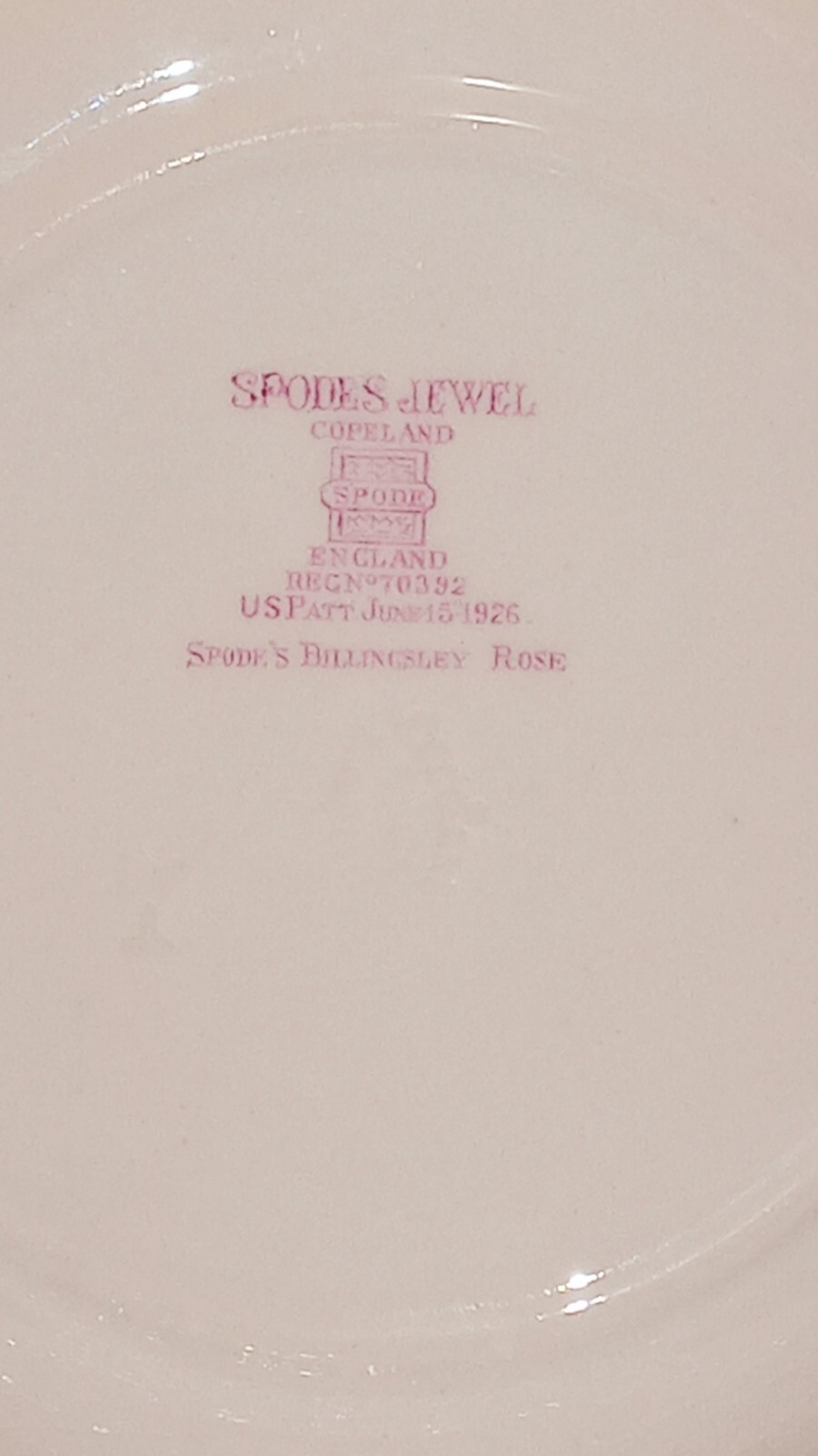 4 Spode's Jewel Copeland Billingsley Rose Pink 8" Salad Plates Pink ...