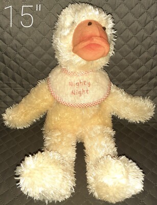 Baby Boyds 15" Baby Ducky With Rattle Stuffed Plush Animal Toy Play ...