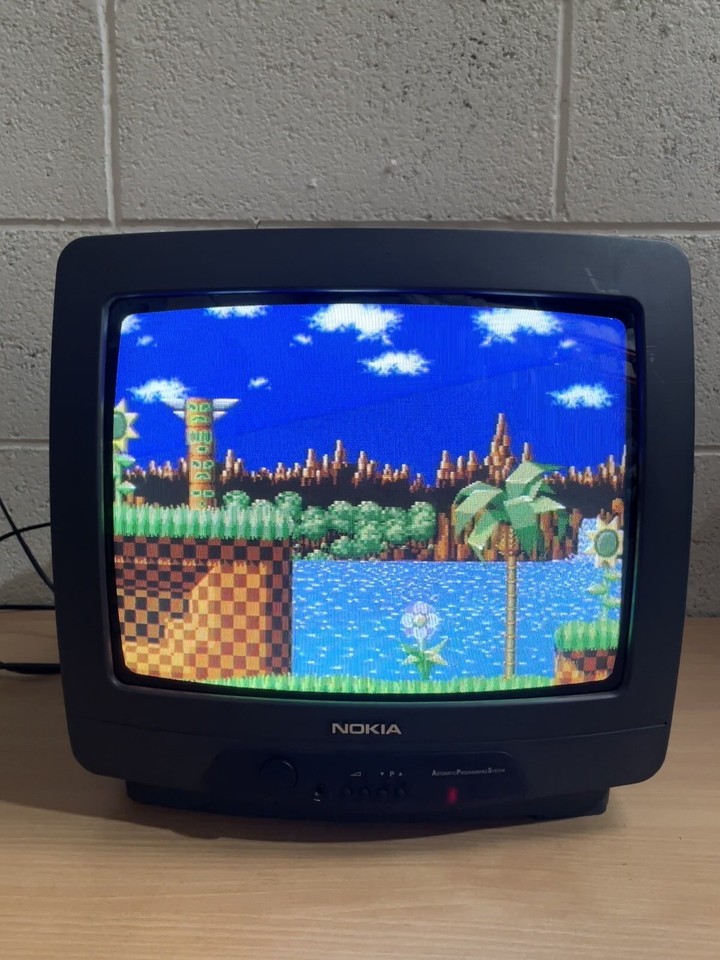 14 Inch Nokia CRT Retro Gaming TV Monitor RGB Scart 240p 480i Model ...