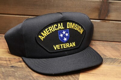 Americal Division Veteran Snap Back Military Cap HMC Honors USA Made | eBay