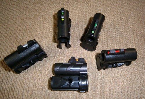 CUSTOM FIBER OPTIC FRONT SIGHT PUMP GUIDE BARREL BAND for Crosman P1322 ...