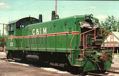 Postcard Locomotive Chicago & Illinois Midland SW1200 Switcher #23 ...