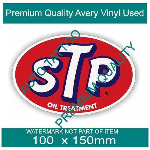 VINTAGE STP OIL TREATMENT Decal Sticker Petroliana Man Cave Garage ...