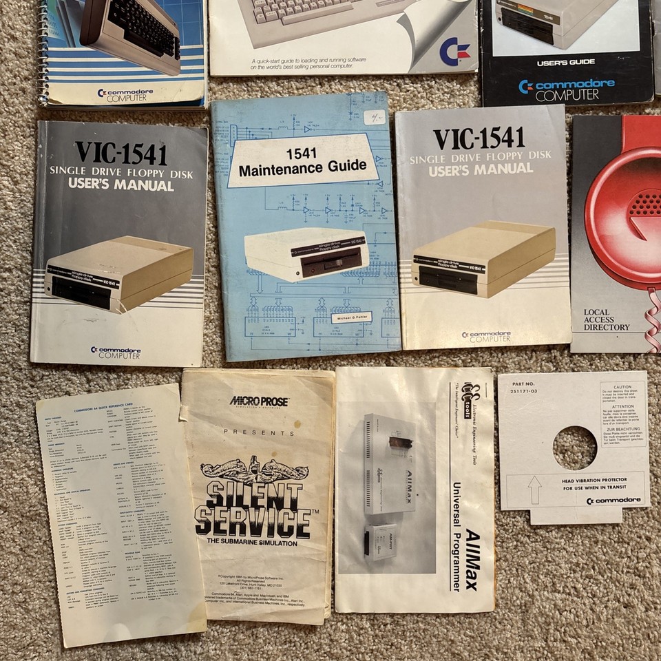 Commodore 64 C64 Manual Book Lot | eBay