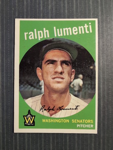 1959 Topps Baseball Ralph Lumenti #316 Option Variation Nm-MT awesome ...