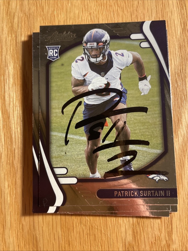 Patrick Surtain II Rookie Autographed Card Absolute signed auto Broncos ...