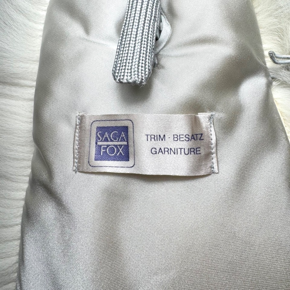 SAGA FOX Blue Fox Real Fur Shawl Wrap Stole Women Luxury Timeless ...