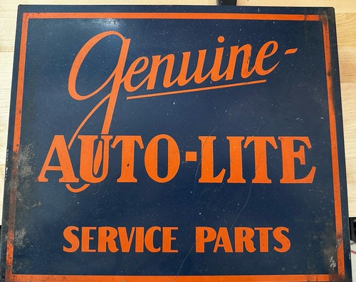 Auto-Lite Service Parts Vintage Ignition Metal Box With NOS Points In ...