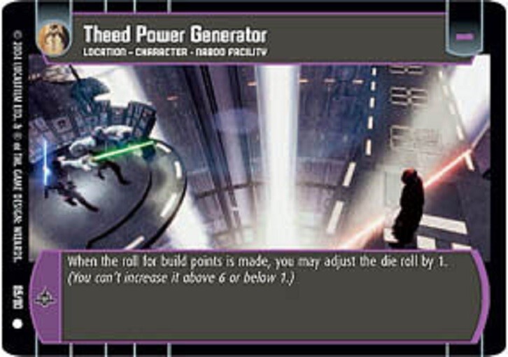 STAR WARS TCG WOTC THE PHANTOM MENACE THEED POWER GENERATOR 85/90 FOIL ...