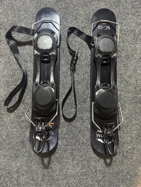 Slalom Customs Foot Skis - Ski Snowblade Bindings | eBay