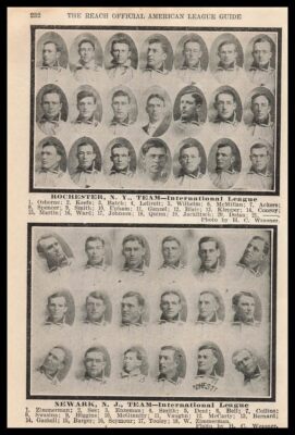 1912 Newark New Jersey Baseball Team Player Photos International League ...