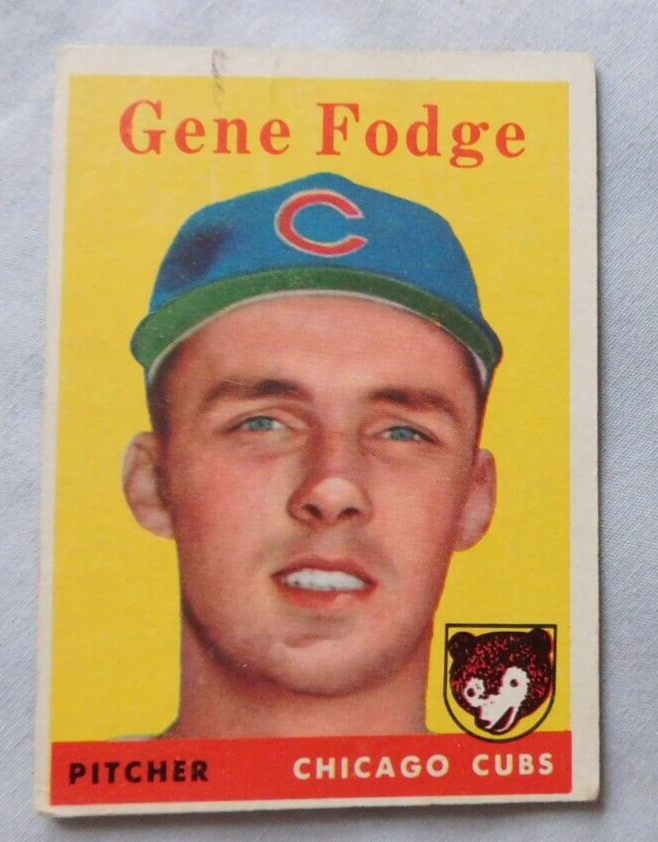 1958 Topps #449 Gene Fodge Chicago Cubs Baseball Card ex | eBay