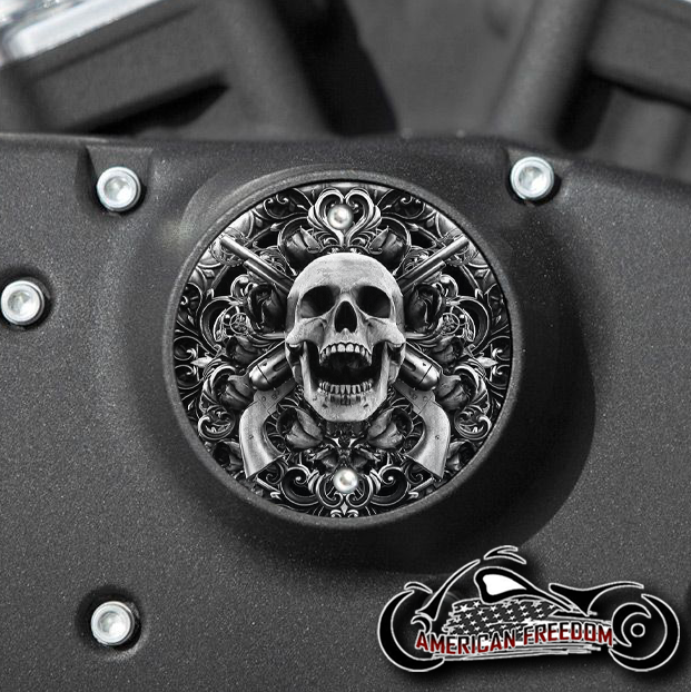 HARLEY DAVIDSON TIMING COVER BIG TWIN CAM, MILWAUKEE 8, SPORTSTER - B&W ...