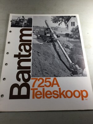 Bantam 725A Teleskoop Sales Brochure, Literature | eBay
