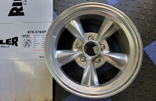 15" NEW RIDLER WHEEL (1) 15X7 POLISHED ALUMINUM P# 6755765P FITS MOPAR ...