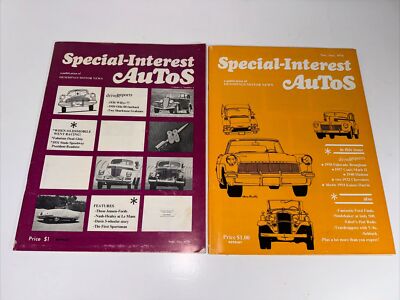 Special Interest Autos magazine lot of 2 magazines 1970 | eBay
