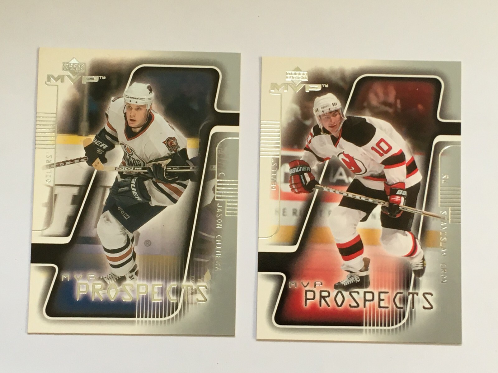 2001-02 Upper Deck MVP Prospects - 2 Card Lot Stanislav Gron & Jason ...