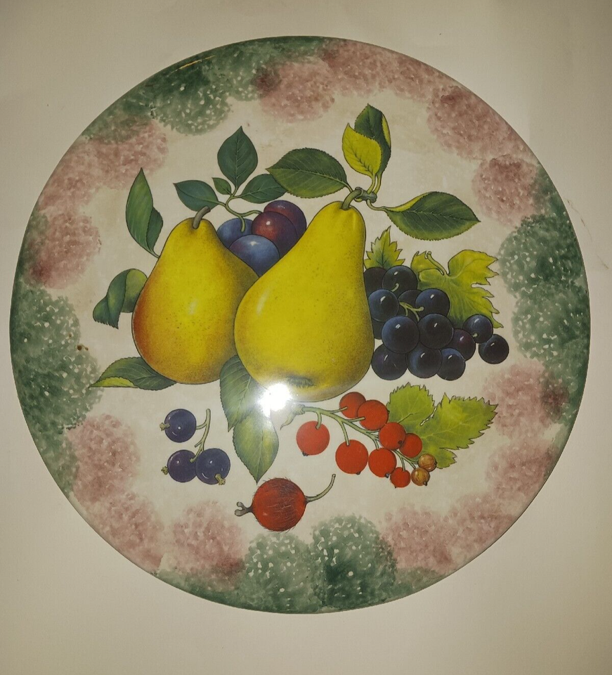 Vintage Italian Ceramica Due Torri 12.5 inch Platter Server Cake Plate ...