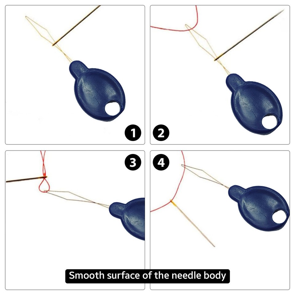 1-100x Bow Wire Needle Threader – Simple Threading Tool for Hand Sewing ...