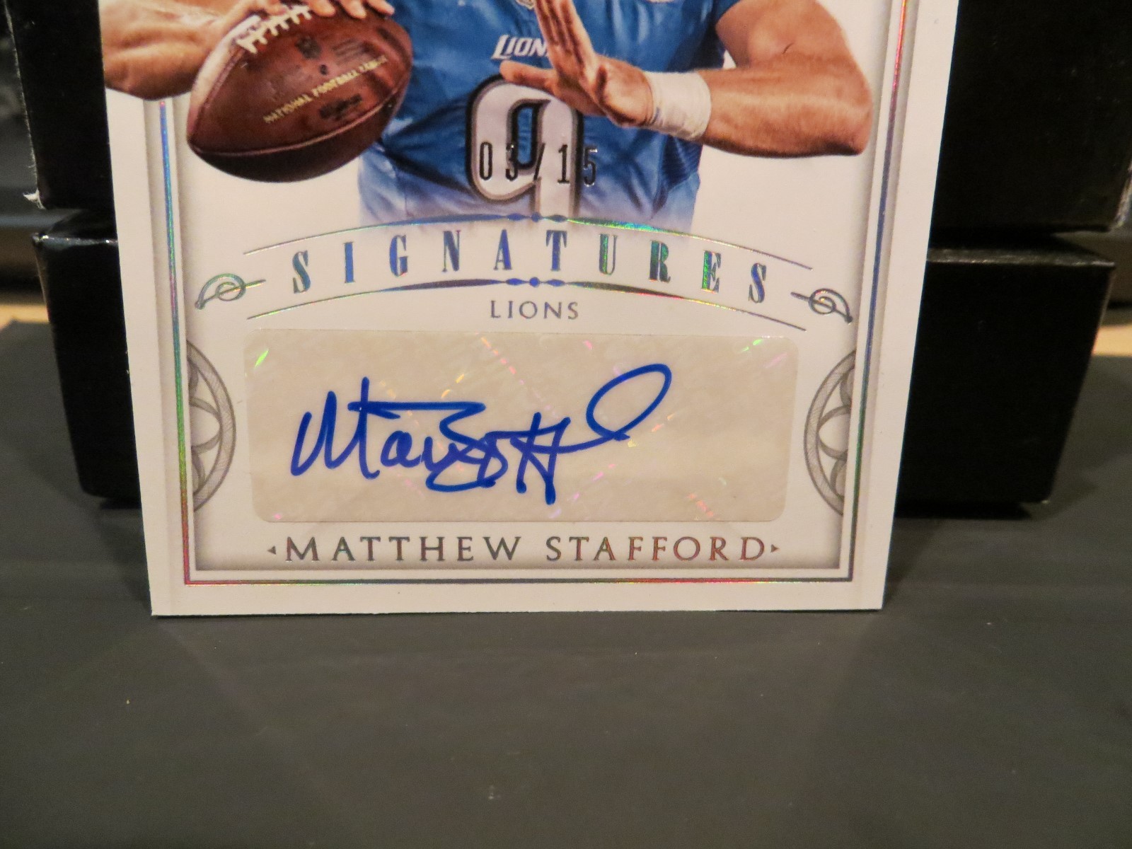 National Treasures Autograph Signatures Lions Matthew Stafford 03/15 ...