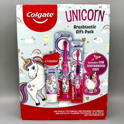Colgate Unicorn Brushtastic Gift Set 2 Toothbrushes With Toothpaste 1PK ...