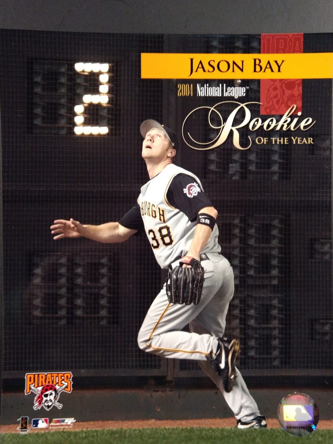 JASON BAY 2004 National League ROOKIE OF THE YEAR 8x10 Photo PITTSBURGH ...