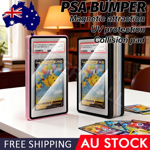 Magnetic Slab Metal Case For PSA Graded Cards Guard Protector Bumper OZ ...