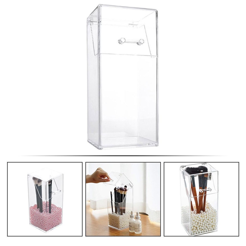 Makeup Acrylic Makeup Brushes Cup Brush Holder Friends Organize | eBay UK