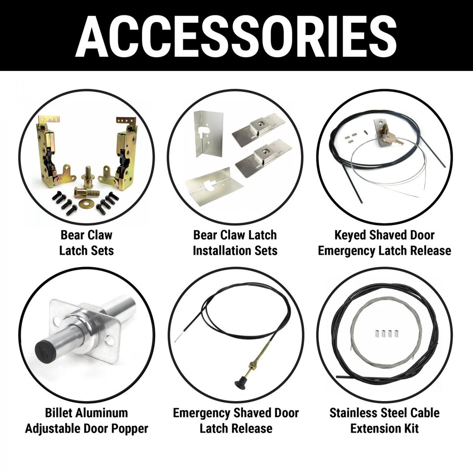 4 Function 50 Lbs Remote Shaved Door Popper Kit AutoLoc AUTSVPRO54 hot ...