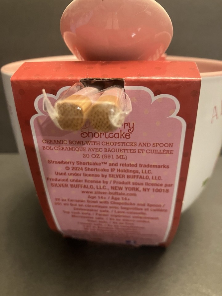 Strawberry Shortcake Ramen Noodle Bowl with Spoon And Chopsticks Set | eBay