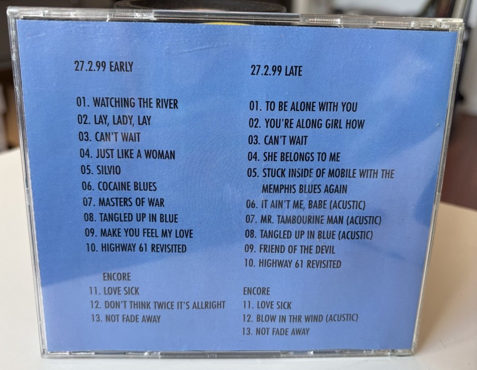 Bob Dylan - Atlantic City 27.02.99 Mixing Desk - 2 X's CD | eBay