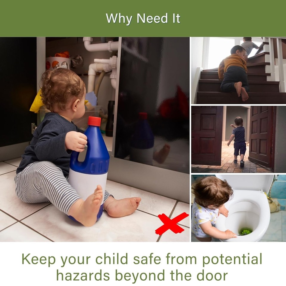 Door Knob Child Proof Cover Safety Locks for Doors Toddler KidProof 1 ...