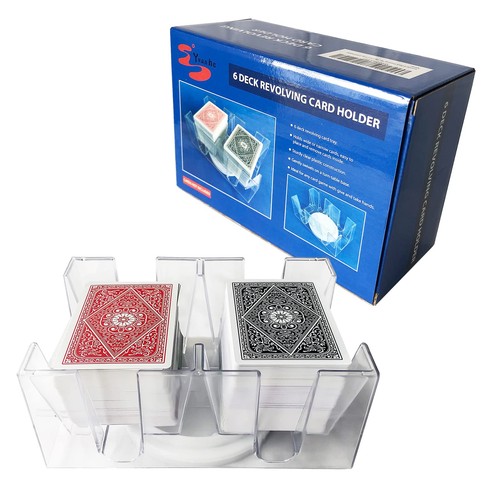 Canasta Playing Card Holder - 6 Deck Revolving Card Tray for Kids & Adults,Ro... | eBay
