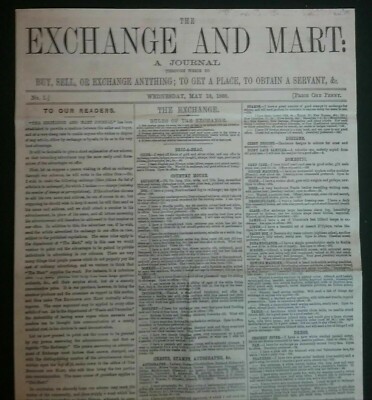 VICTORIAN THE EXCHANGE AND MART WEDNESDAY MAY 13 TH ****(SEE ...