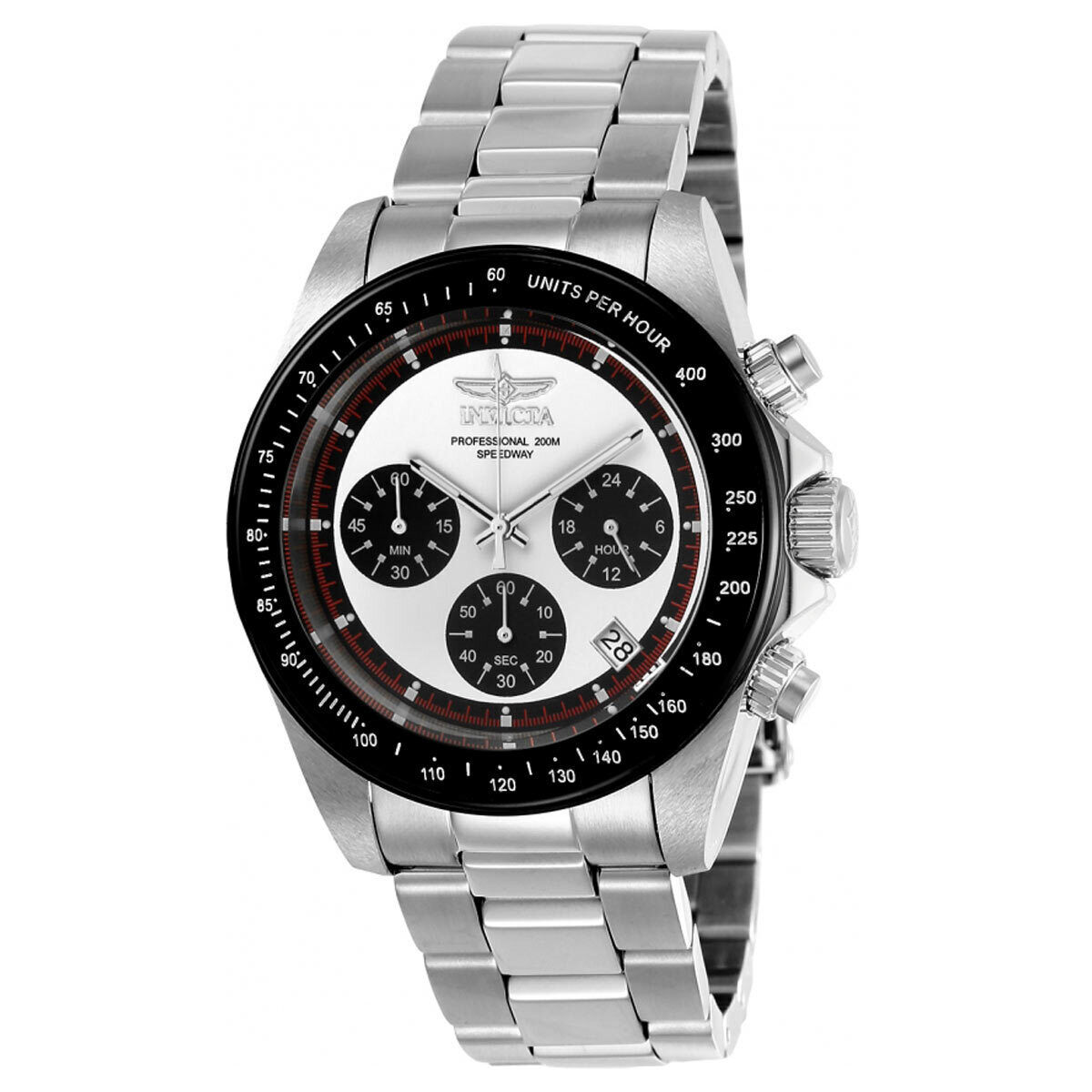 Invicta Speedway 23121 40mm Quartz Chrono Stainless Steel Men's Watch ...