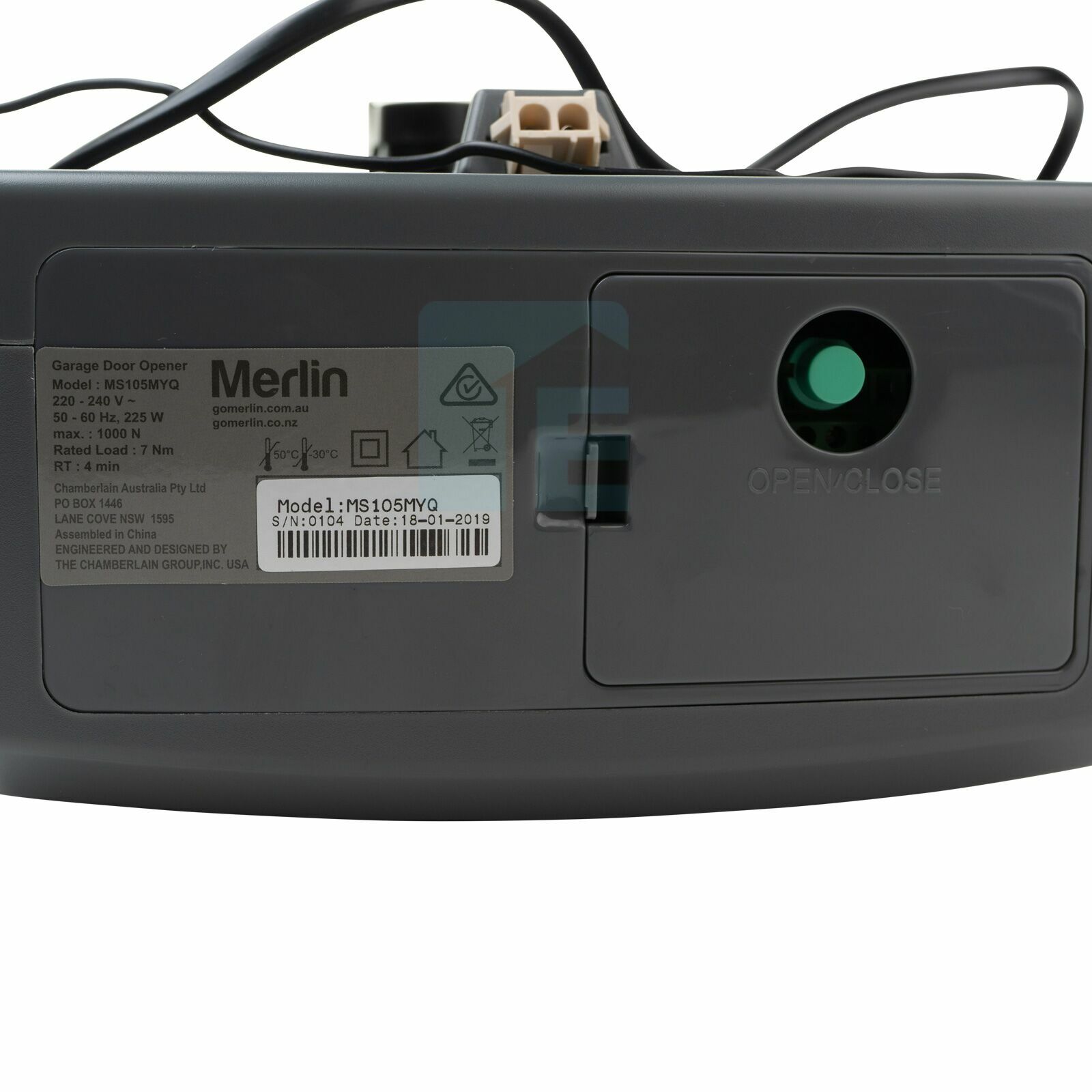 Merlin Sectional Garage Door Opener MS105MYQ Motor MT5580 / MT5580P ...