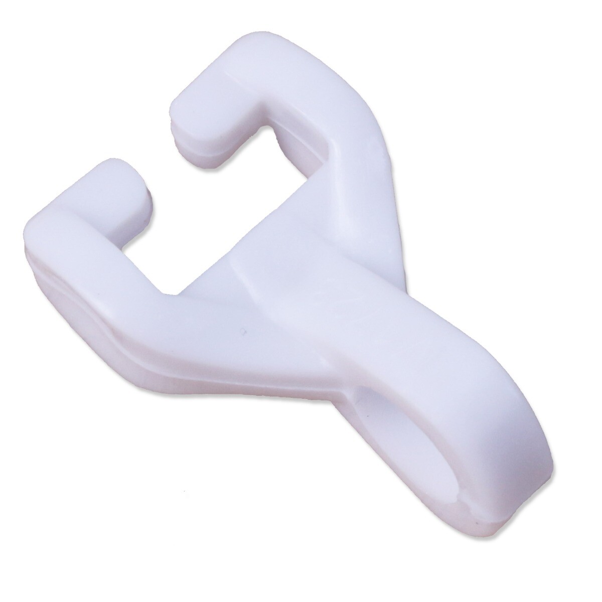 32x PLASTIC SWISH TWIN CURTAIN GLIDES White Nylon Loops Track Rail ...