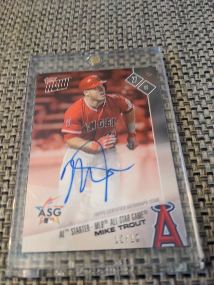 Mike Trout Auto 10/10 Topps Now | eBay