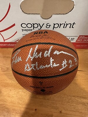 Lou Hudson Signed Spalding Mini Basketball JSA | eBay