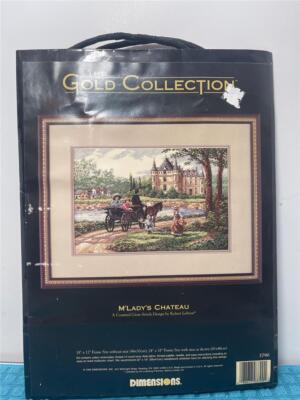 DIMENSIONS GOLD COLLECTION Counted Cross Stitch Kit M'LADY'S CHATEAU 18 ...