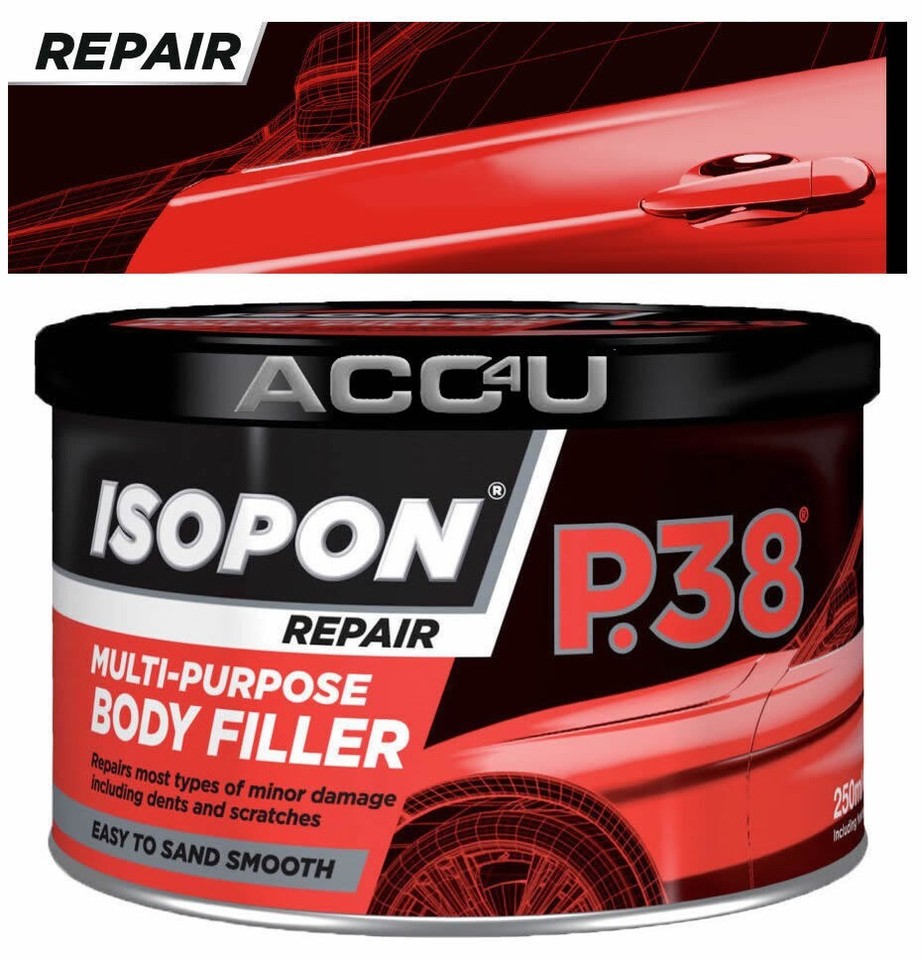 ISOPON 600ml U-POL P38 Car Metal Bodywork Body Filler For Dents ...