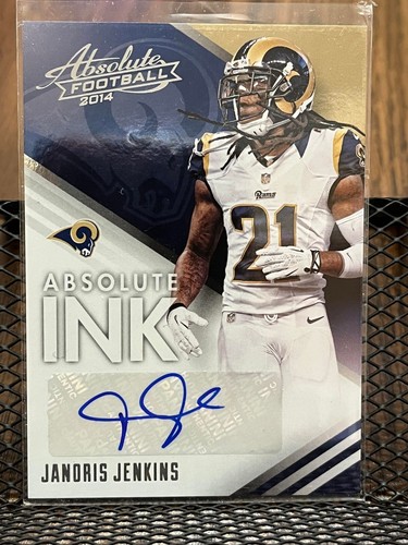 JANORIS JENKINS 2014 ABSOLUTE "ABSOLUTE INK" RAMS ROOKIE AUTOGRAPH AUTO ...