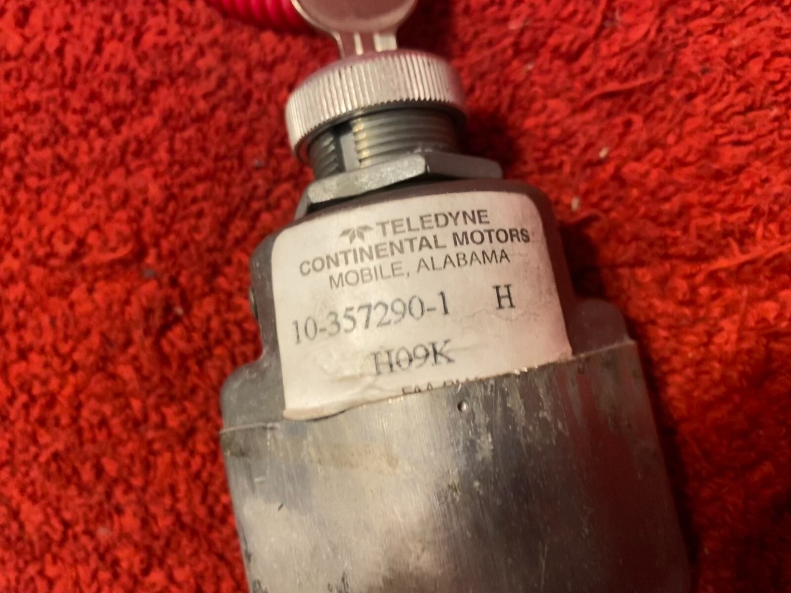 TELEDYNE AIRCRAFT IGNITION SWITCH P/N 10-357290-1 WITH KEY | eBay