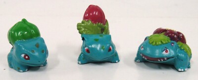 1999 BP Pokemon Vinyl Mini 1" #01 Bulbasaur #02 Ivysaur #03 Venusaur ...