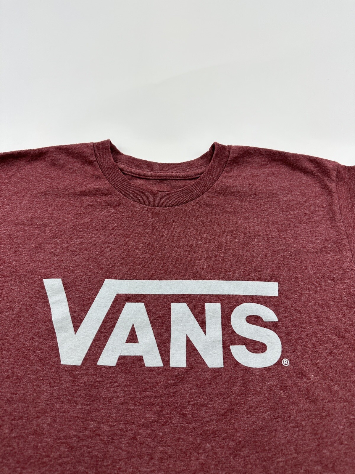 Vans Shirt Mens Small Red Spell Out Logo Skater Skateboarder Skateboard ...